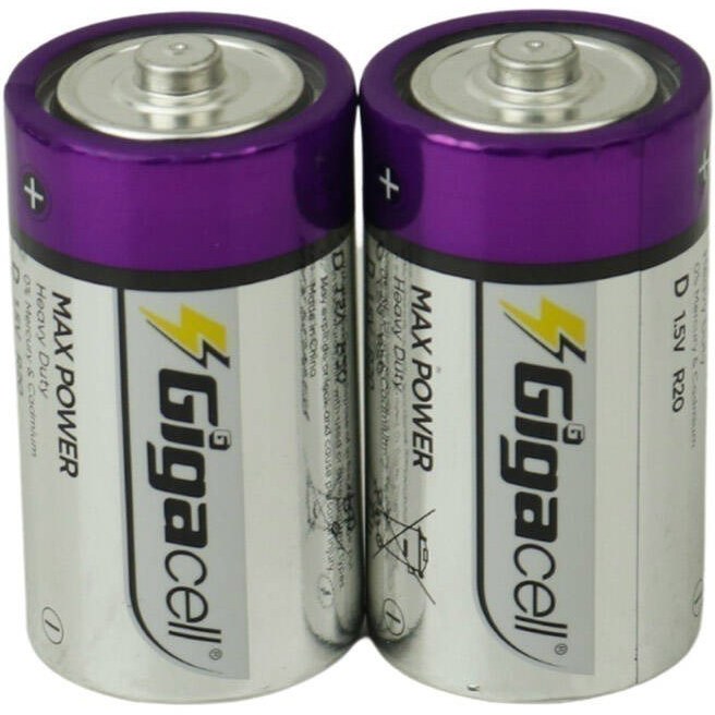 باتری دوتایی بزرگ Gigacell Max Power Heavy Duty R20 1.5V D - فروشگاه ...